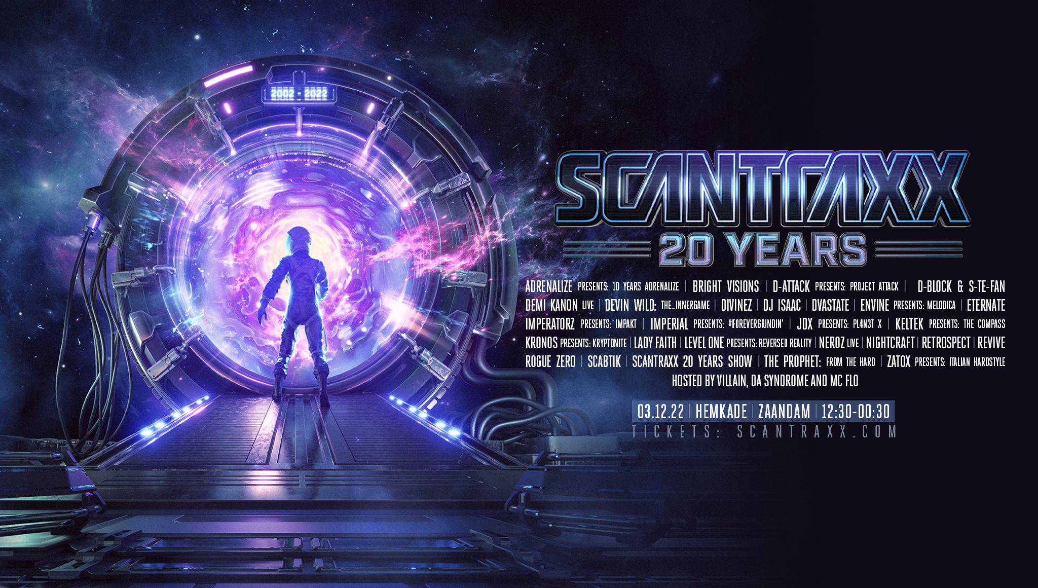 This is the line-up for 20 Years of Scantraxx | SCANTRAXX